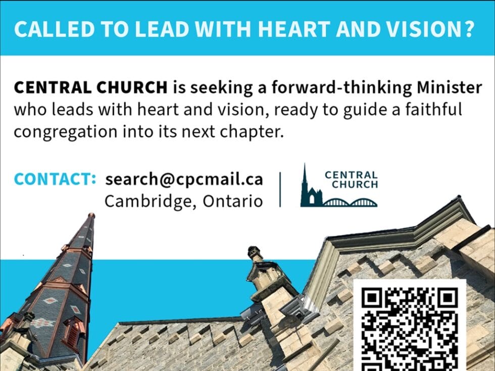 A Forward thinking Minister | Central Church Cambridge